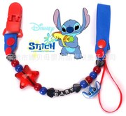 Řetízek na dudlík s motivem " Lilo & Stitch" z korálků Varianta: 3 červená Lilo & Stitch