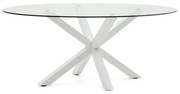 Jídelní stůl se skleněnou deskou 100x200 cm Argo – Kave Home