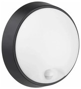 LED Venkovní nástěnné svítidlo se senzorem LED/12W/230V IP65 černá