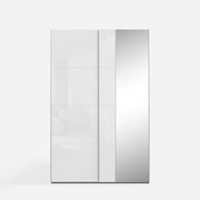 Zrcadlová skříň s posuvnými dveřmi FITIO lesk 150 cm