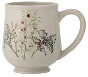 Kameninový hrnek Hollie Mug Mistletoe 450 ml  Bloomingville
