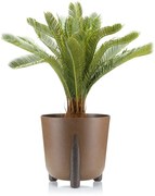 PLASTOVÝ KVĚTINÁČ MOSS ECO 28X30 CM HNĚDÁ