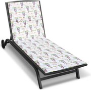 Bellatex Polstr na plážové lehátko - potah na zip Béžová,Zelená 55x195 cm