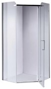 BPS-koupelny Pětiúhelníkový sprchový kout HYD-PK91B 90x90 chrom/transparent - bez vaničky