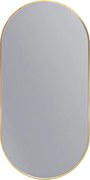 Erga Oval, oválné zrcadlo 50x100cm, zlatý rám, ERG-V01-OVAL-5010-GD