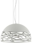 Lodes Kelly Medium Dome 60, závěsné svítidlo 3x23W E27, bílá, prům. 60cm