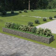 Gabionový vyvýšený záhon pozinkovaná ocel 540 x 90 x 50 cm 143555