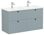 VitrA Root koupelnová skříňka s umyvadlem 120x67x46 cm zelená mat ROOTG120GINTS