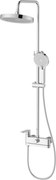 Sapho - Sprchový set s baterií, průměr 26 cm, 2 proudy, chrom CF139