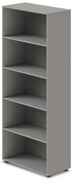 Vysoká skříň TopOffice Premium 79,8 x 40,4 x 196,5 cm, šedá