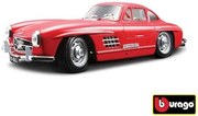Kovový model bburago mercedes benz 300sl red 1:24