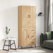 Skříň highboard dub sonoma 69,5 x 34 x 180 cm kompozitní dřevo