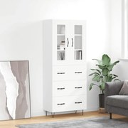 Skříň highboard bílá 69,5 x 34 x 180 cm kompozitní dřevo 3198433