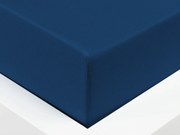 XPOSE® Jersey prostěradlo Exclusive - tmavě modré 180x200 cm