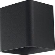 FAN LED-W-BIOME NERO Venkovní nástěnné svítidlo LED BIOME černá hliník 2x3,5W 840 lm 4000K IP54 9,5x11 cm - FANEUROPE