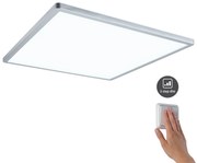 Paulmann 71009 Atria Shine, matně chromové stropní svítidlo s korónou, 22W LED 4000K tříkrokové stmívání, 42x42cm