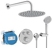 Ideal Standard CeraTherm Navigo - Sprchový set s termostatem pod omítku, s tělesem, 3 proudy, průměr 25 cm, chrom A7771AA