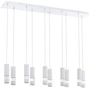 Eglo 39703 - LED Lustr na lanku BERNABETA 10xGU10/5W/230V bílá