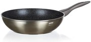 Wok banquet pánev wok s nepřilnavým povrchem metallic platinum 28 × 7,8 cm