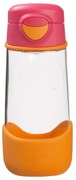 Sport lahev na pití 450 ml - růžová/oranžová