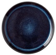 Černý/modrý dezertní talíř z kameniny ø 17 cm Gastro Dark Blue/Black – Bitz