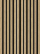 Mexen Lam-B, akustické stěnové lamely 275 × 30 cm, HDF deska 4 mm, technická dýha, ořech lněný, S100-275307-3015-015