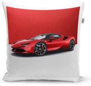 Sablio Polštář Ferrari na červenobílé - 40x40 cm