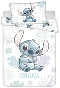 Jerry Fabrics Povlečení do postýlky Lilo and Stitch Ohana White baby 100x135, 40x60 cm