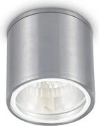 ILUX 092324 Venkovní stropní svítidlo Ideal Lux Gun PL1 alluminio 092324 stříbrná 11cm IP44 - IDEALLUX