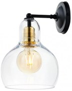 KASPA Nástěnná lampa ze skla LONGIS Gold