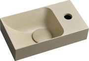 Sapho Sapho, PICCOLINO betonové umyvadlo 30,8x17cm, baterie vpravo, žlutá mat, PK30522