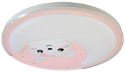 LED Dětské stropní svítidlo MOONCAT LED/34W/230V růžová
