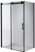 BPS-koupelny Obdélníkový sprchový kout HYD-OK15C 120x80 černá/transparent - bez vaničky