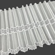 Vitrážková voálová záclona 45228 GA - výška 40,60 cm, metráž