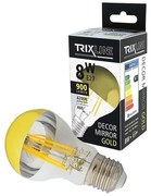 Žárovka LED E27 8W A60 bílá přírodní TRIXLINE Decor Mirror P1002 Gold