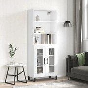 Skříň highboard bílá 69,5 x 34 x 180 cm kompozitní dřevo
