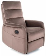 Masážní křeslo Vinci Velvet, hnědá