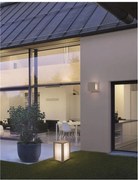 NV 9762162 Venkovní nástěnné svítidlo CASTRO bílý pískovec a akryl E27 1x12W bez žárovky 100-240V IP65 - NOVA LUCE
