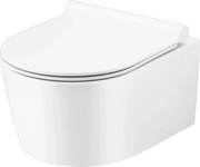 UPTrend Závěsný WC komplet bez příruby CORONA TR2197 včetně Soft-Close sedátka, bílá lesk