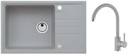 Alveus - Set dřezu Intermezzo 130 a baterie Kati, concrete SETA25865