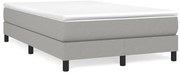 Box spring postel s matrací světle šedá 120x190 cm textil 3269657