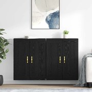 Nástěnná skříň 2 ks Černý dub 69,5 x 34 x 90 cm 3402691