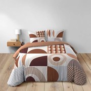 Bavlněné povlečení na dvoulůžko/prodloužené v terakotové barvě 240x220 cm Gemma – douceur d'intérieur