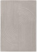 Světle šedý ručně tkaný vlněný koberec 80x150 cm Arcura – Vikosa