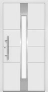 Splendoor Hliníkové vchodové dveře Moderno M560/P, bílé, 110 L