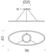 Nemo designová závěsná svítidla Ellisse Minor