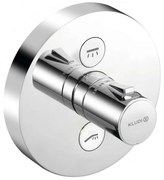 Kludi Push - Termostatická sprchová baterie pod omítku, 2 výstupy, chrom 389120538