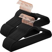 Sametové háčky, 50dílná sada na oblečení, rose gold a černá