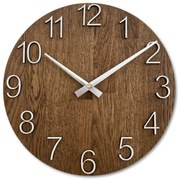 Ručně vyřezávané dřevěné nástěnné hodiny I SENTOP MAS016-OSMO-3073-heads-silver