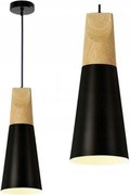 Toolight - stropní svítidlo SCANDI B 1xE27, černá-hnědá, OSW-00149